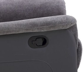 Polohovatelné TV křeslo Efem, šedé
