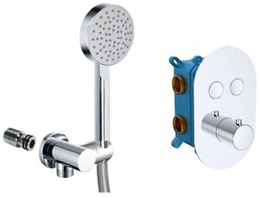 Mereo - Termostatická sprchová baterie pod omítku se srpchovou hlavicí, chrom CB60106TB5