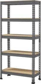 Zátěžový regál Yaheetech – Mod.10/2: 150 × 70 × 30 cm/750 kg černá (264515749188)