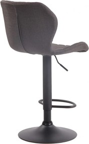Bhm germany Barová židle Cork, textil, černá / tmavě šedá