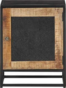 Noční stolek 40 x 30 x 50 cm hrubé mangovníkové dřevo 323146