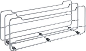 METALTEX Stojan a držák na poklice, 3DECK, 3 přihrádky, 14 x 42 x 16 cm, stříbrný
