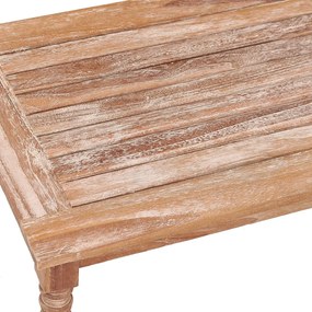 vidaXL Konferenční stolek Batavia 90 x 50 x 45 cm bělený masivní teak