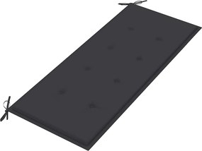 Zahradní lavice s poduškou 120 cm bambus 3063876