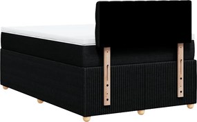Box spring postel s matrací černá 120x190 cm textil 3287404