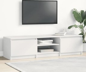 vidaXL TV stolek 140 x 40 x 35,5 cm kompozitní dřevo [800648] Barva: Bílá