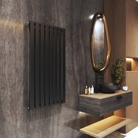 Gamma Vertical, topné těleso 600x1100 mm, 737 W, černá matná, GMA-VERT-11060-BK