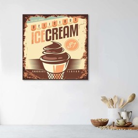 Gario Obraz na plátně Retro zmrzlinárna Rozměry: 30 x 30 cm
