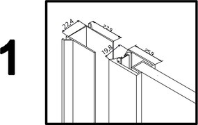 BPS-koupelny Čtvercový sprchový kout HYD-SK13B 90x90 černý/transparent + vanička HYD-SSV-RIKO černá