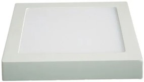 LED panel přisazený, 18W, 1530lm, 3000K, čtvercový, bílý