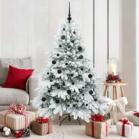 Umělý vánoční stromeček s 150 LED diodami Bílá 150 cm PE a PVC 3397602