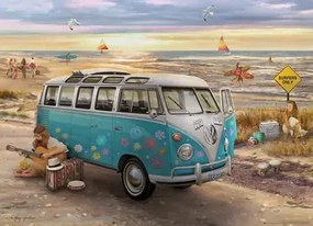 EUROGRAPHICS Puzzle VW Bus - Láska a naděje / 1000 dílků / 67,6 × 48,9