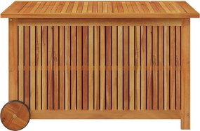 Zahradní úložný box s kolečky 90 x 50 x 58 cm masivní akácie 319711