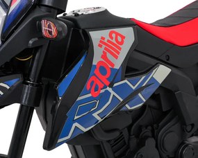 Elektrická motorka Aprilia RX modrá