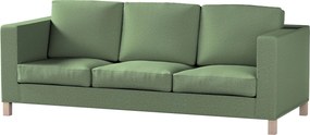 Potah na pohovku IKEA  Karlanda 3-místná nerozkládací, krátký barva zelená látka pletený vzor