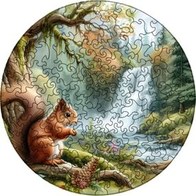 Coolkousky puzzle 27 cm, v krabičce, 15 × 15 × 4,6 cm, veverka