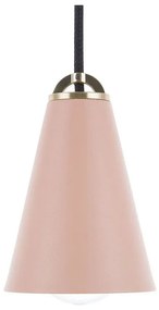 Růžová závěsná lampa CARES Beliani