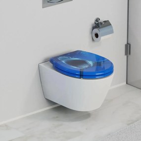 Eisl Sanitär WC prkénko Duroplast Soft Close Blue Shark 82371