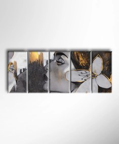 Malvis ® Obraz Malovaný obličej ženy ROZMĚR (šířka x výška): čtyřdílný čtverec 80x80 cm