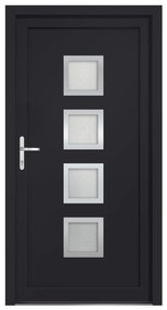 Vchodové dveře antracitové 108 x 208 cm PVC,  3187854