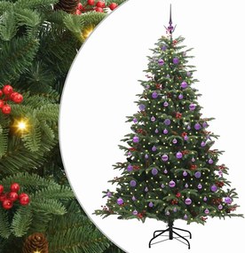 Umělý vánoční stromeček Zelená 210 cm PVC, kov a plast 3395565