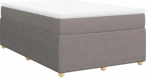 Box spring postel s matrací taupe 120x200 cm textil 3285564