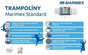 Trampolína 305 cm 2021 Marimex 19000081 s ochrannou sítí a schůdky