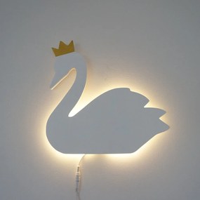 lovel.cz Dřevěná lampa - labuť