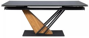 Rozkládací jídelní stůl Genesis 180/240 cm černý/jasan