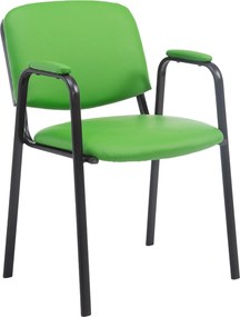 Konferenční židle Ken PRO umělá kůže – zelená