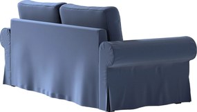 Potah na pohovku IKEA Backabro,  3-místná, rozkládací barva tmavě modrá látka sametová
