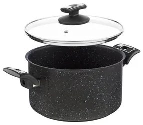 KOLIMAX - české nerezové nádobí Hrnec s poklicí KOLIMAX BLACK GRANITEC 22cm 4,5l