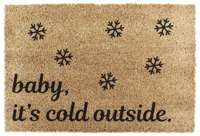 Rohožka s vánočním motivem z kokosového vlákna 40x60 cm Baby It's Cold Outside – Artsy Doormats