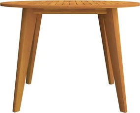 Zahradní stůl Ø 110 x 75 cm masivní akáciové dřevo 310301