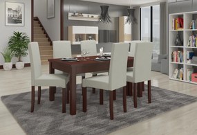 ADRK Furniture Sada stolu s židlemi RODOS 56 SE-ROD-56-DW-B121