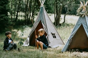 Vigvam design Venkovní Teepee Wild Child, Sand - ČTVERCOVÉ BEZ DOPLŇKŮ