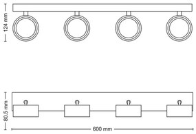 Philips - LED Bodové svítidlo BRACIA 4xLED/5,5W/230V bílá