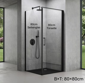 design sprchový kout RAVENA BLACK R36 75-100cm