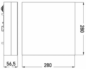 LED Koupelnové stropní svítidlo LED/24W/230V 3000/4000/6000K 28x28 cm IP44