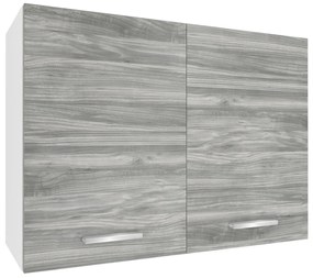 Kuchyňská skříňka Belini horní 80 cm šedý antracit Glamour Wood  TOR SG80/1/WT/GW1/0/E