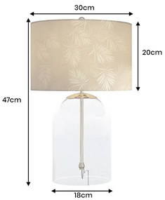 Designová stolní lampa Gellert 47 cm zlatá