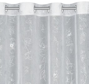 ZÁCLONA NA KROUŽCÍCH BELLE 140X250 CM VZOROVANÁ