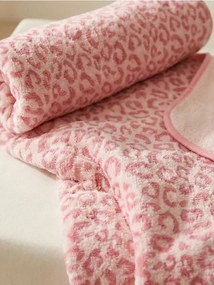 Sinsay - Ručník s leopardím vzorem - růžová