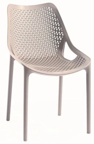 ROJAPLAST Zahradní židle - BILROS, plastová Barva: béžová