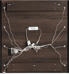 Nástěnné LED zrcadlo Dorothy 80 cm dub ristretto