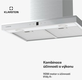 Klarstein Digestoř Auriana, Ambient Light, 700 m³/h, Wi-Fi, Touch, LED