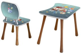 HOME ELEMENTS & POPCORN Dětský psací stůl a židle, Vesmír