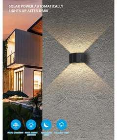 Immax 08489L - LED Solární nástěnné svítidlo se senzorem LED/2W/5V IP54