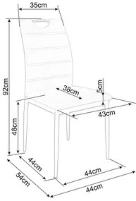 Jídelní židle Rip Velvet, černá
