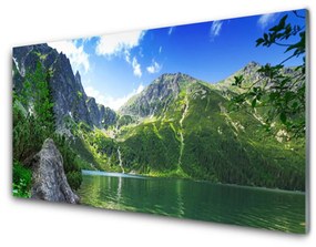 akrylový obraz Hora Jezero Příroda 120x60 cm
